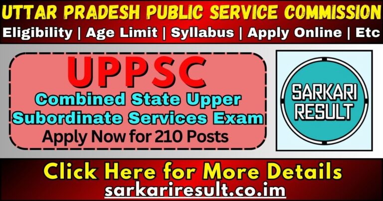 UPPSC Pre 2025 Exam: PCS, ACF, RFO Recruitment 2025 – Apply for 210 Posts!